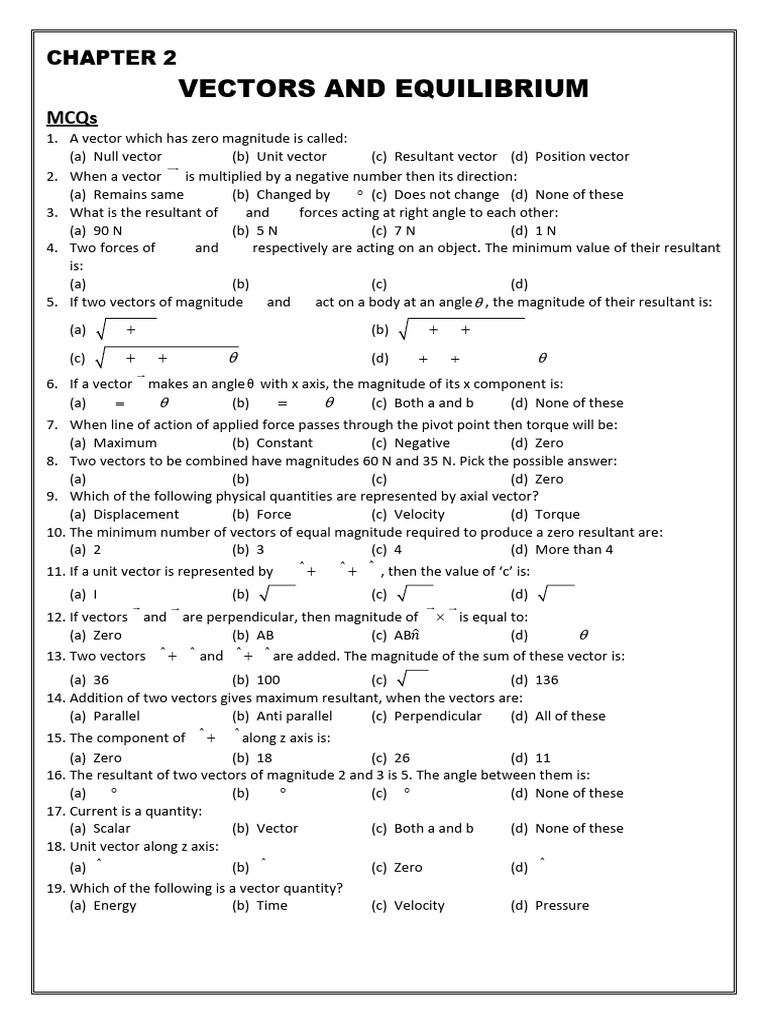 Physics Part-1 CH#2 | PDF | Euclidean Vector | Force
