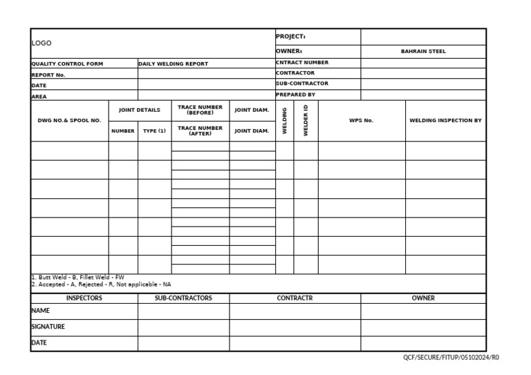 WELDING REPORT | PDF