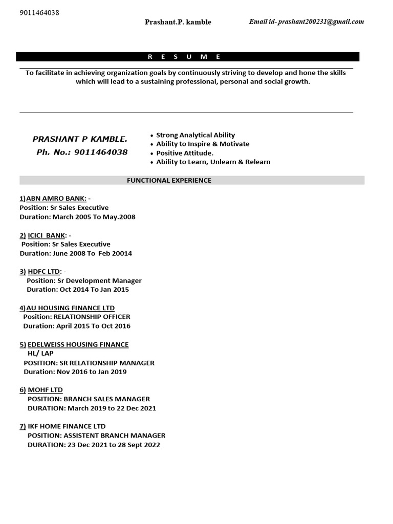 Cv 2 Pdf