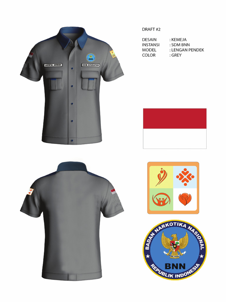 KATALOG DESAIN KEMEJA TAHUN 2023-5 Rev 2 Biru Ok | PDF