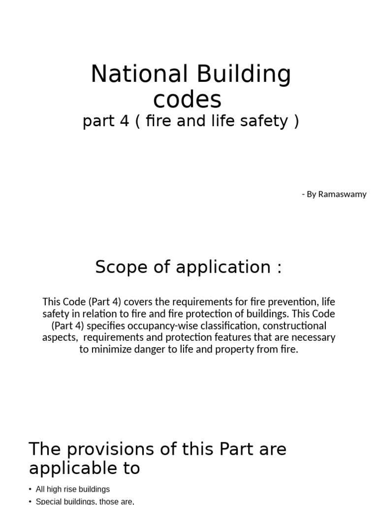 National Building Codes | PDF | Fire Sprinkler System | Fire Safety