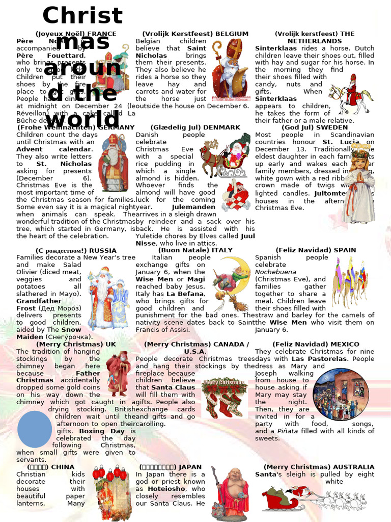 Christmas Traditions Quiz | PDF | Christmas | Santa Claus