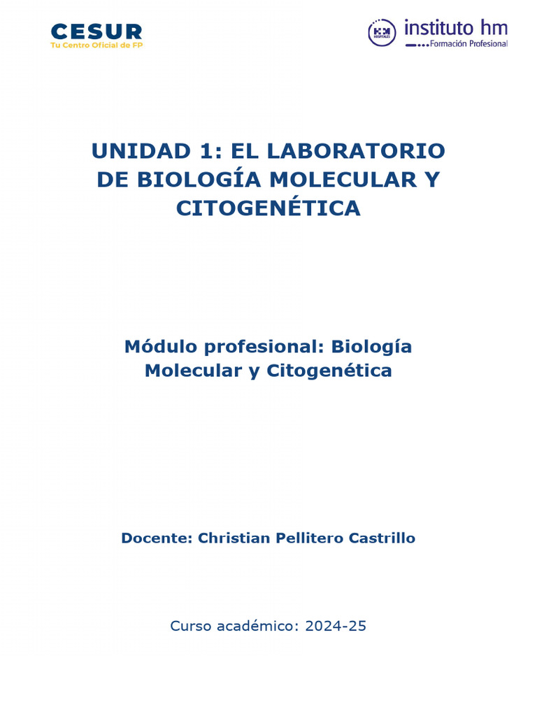 UD1. Laboratorios BMC | PDF | Rna | Codigo genetico