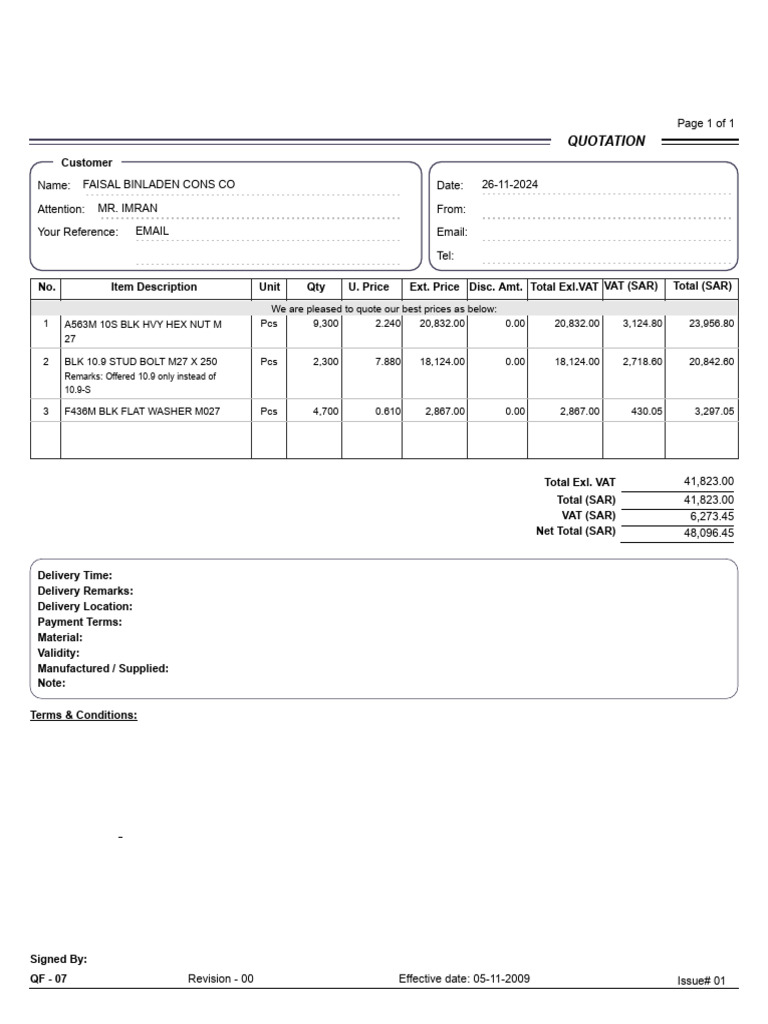 KMSN Enq 65943 2024 | PDF