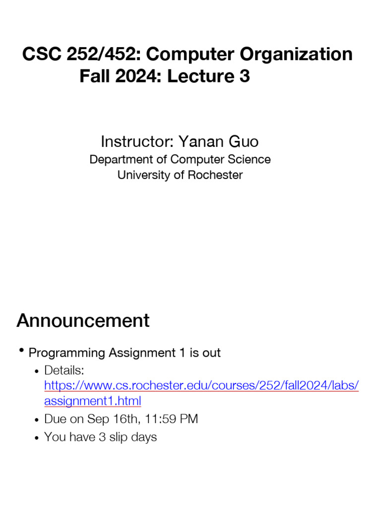 Lecture3 | PDF | Integer (Computer Science) | Mathematical Notation