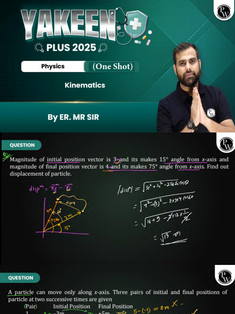 Kinematics Class Notes.pdf | PDF Kinematics Class Notes.pdf | PDF