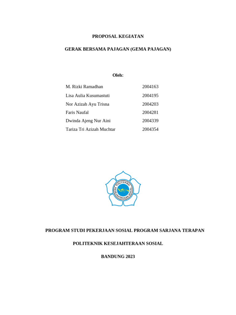 Proposal Gema Pajagan | PDF
