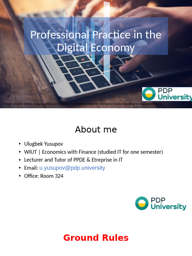 PPDE week 1, lec 1 | PDF | Communication | Business