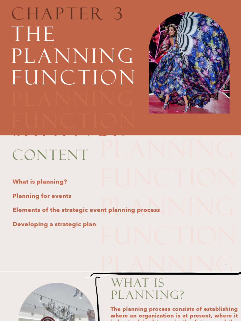 Chap 3-The Planning Function | PDF | Organizational Structure | Goal