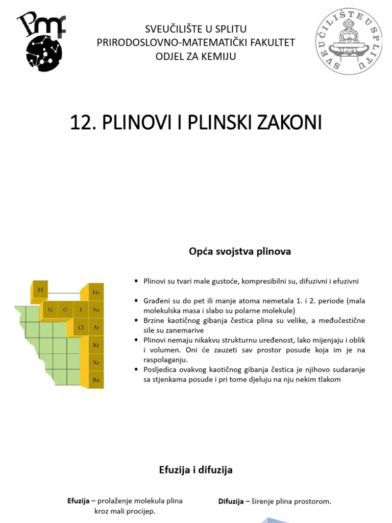 Plinovi I Plinski Zakoni | PDF