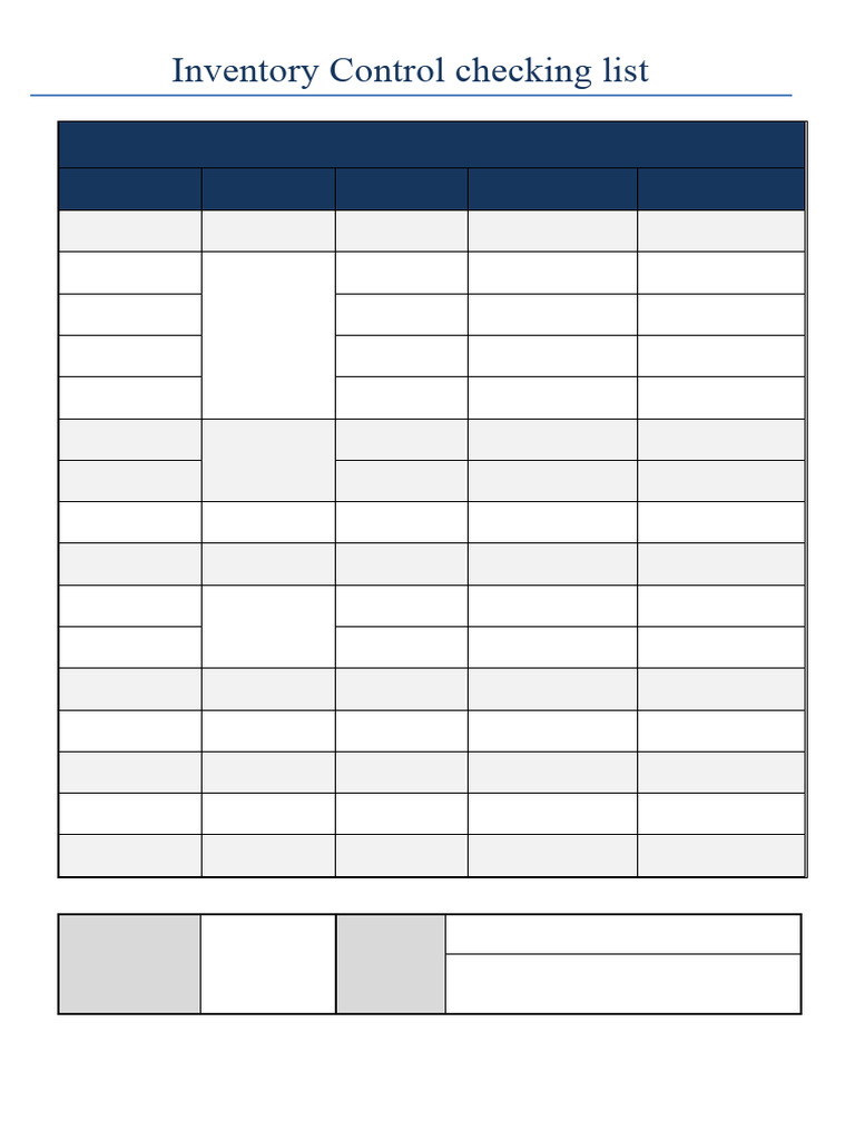 Inventory List 1 | PDF