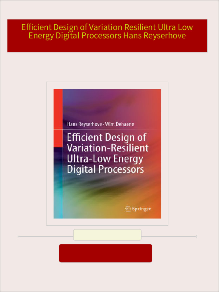 Complete Download Efficient Design of Variation Resilient Ultra Low ... Complete Download Efficient Design of Variation Resilient Ultra Low ...