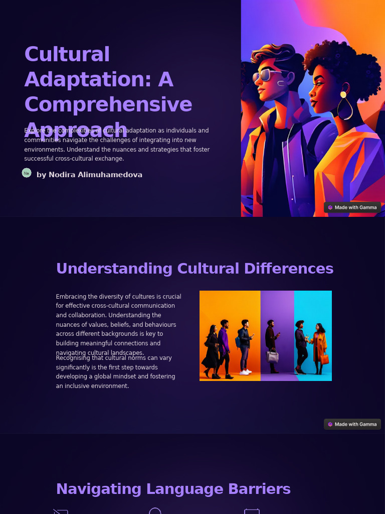 Cultural Adaptation A Comprehensive Approach | PDF | Communication ...