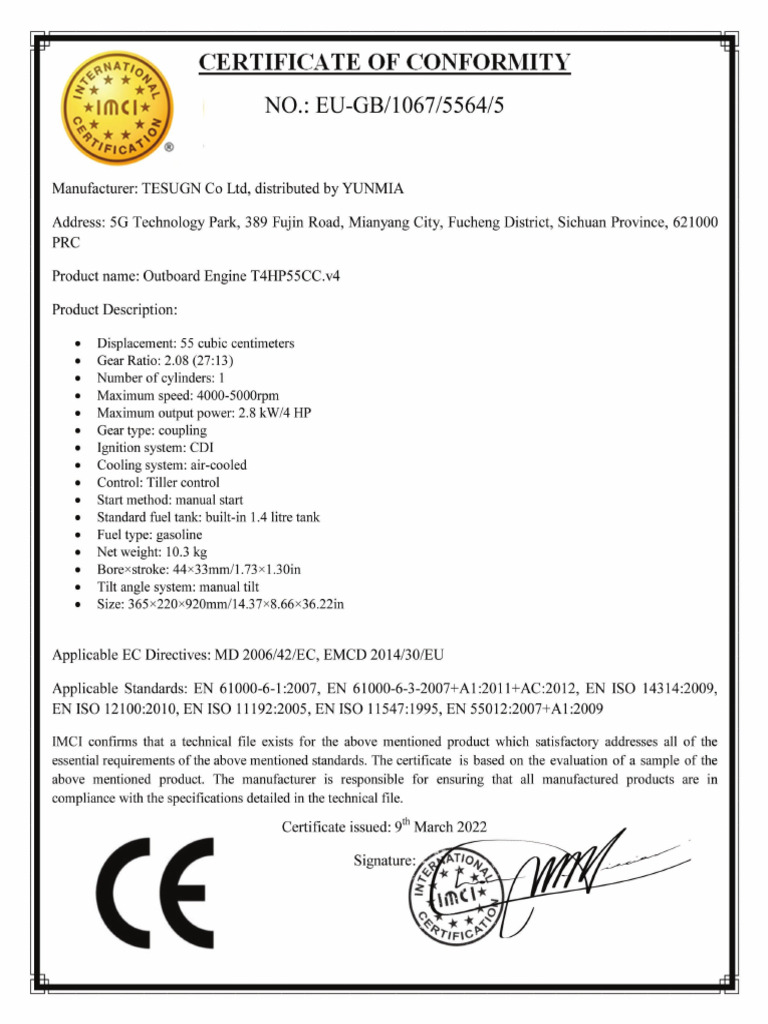 Certificate Of Conformity Download Wallpaper For Android