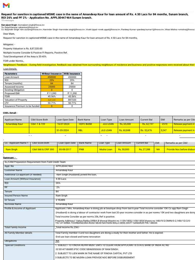 Gmail - Request for Sanction in Captioned MSME Case in the Name of ...