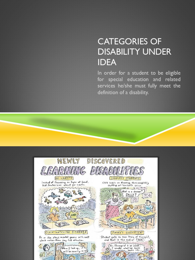Categories of Disability Under IDEAmaster | PDF | Autism Spectrum ...