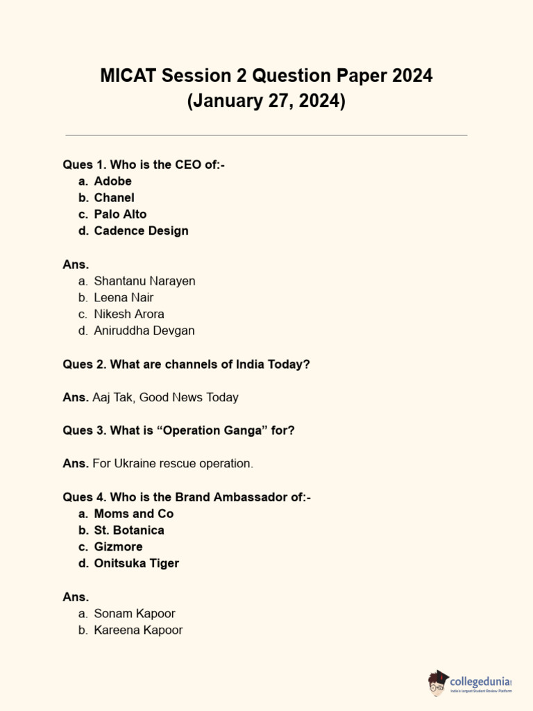 MICAT_Session_2_Question_Paper_8630d7b43f923fc8d604cc52b8cc2749 | PDF