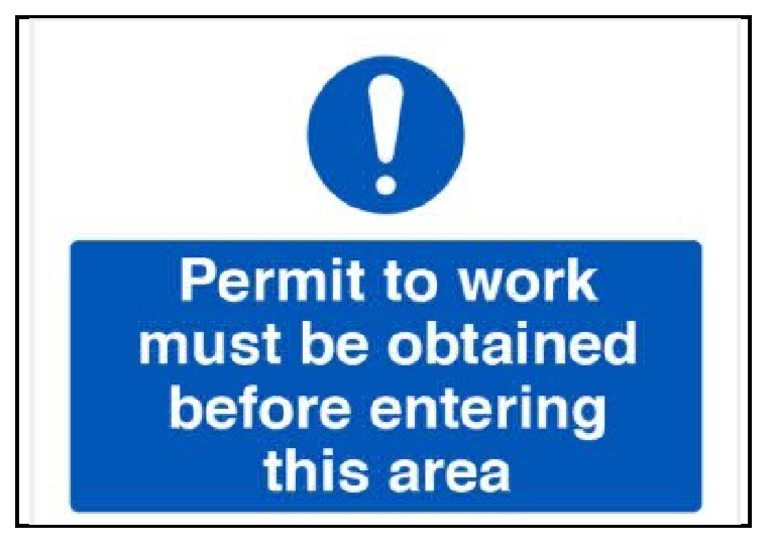 A3 - Permit To Work Must Be Obtained Before Entring This Area | PDF