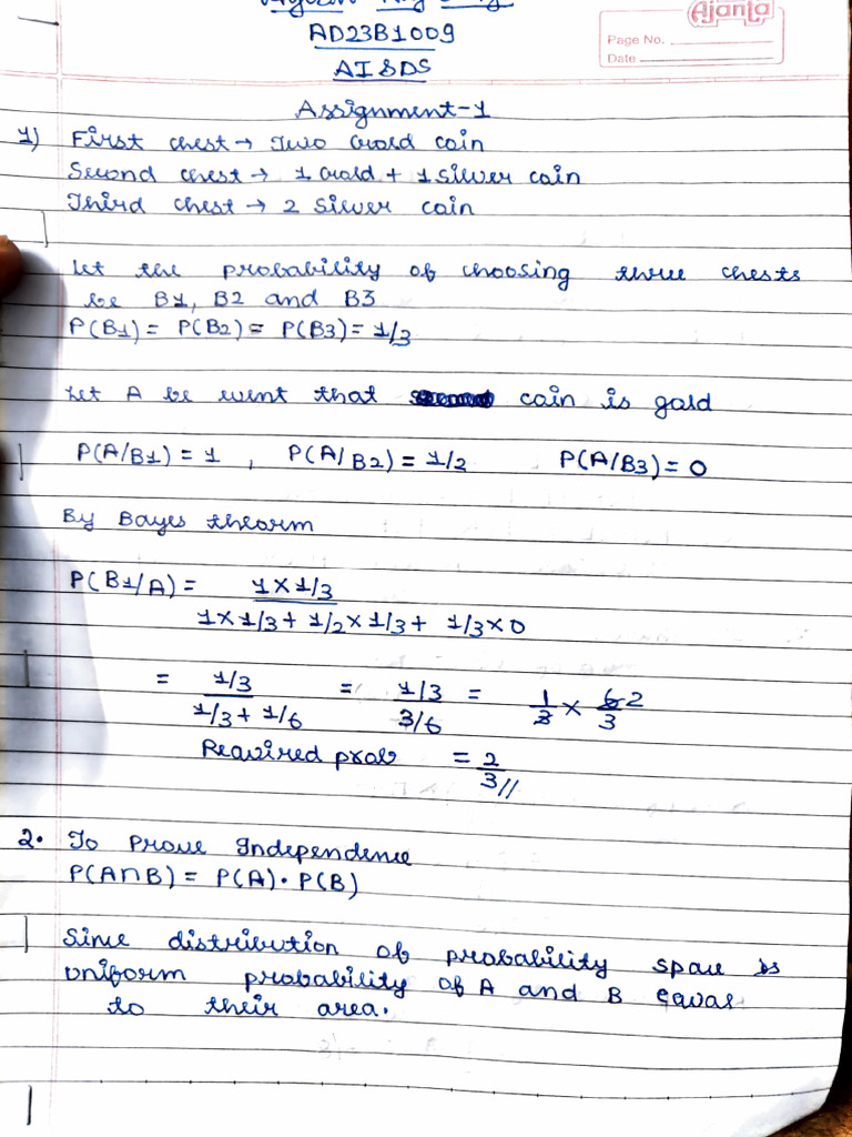 Ayush-Assignment-1 (Ai & DS) | PDF