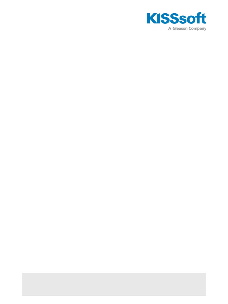 KISSsoft System Requirements | PDF