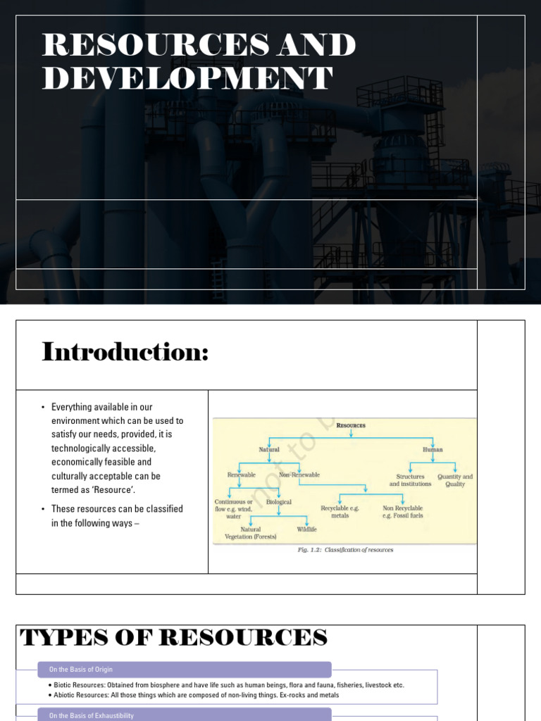 Resources and Development | PDF | Soil | Resource