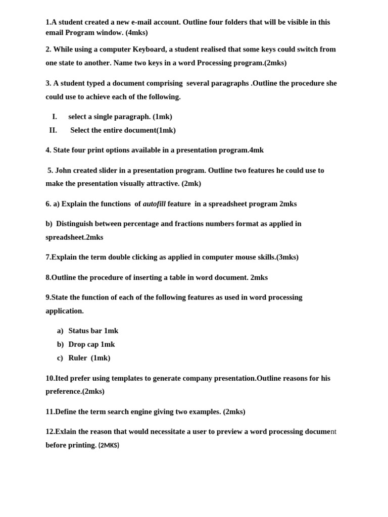 Essential Computer Skills for Students | PDF