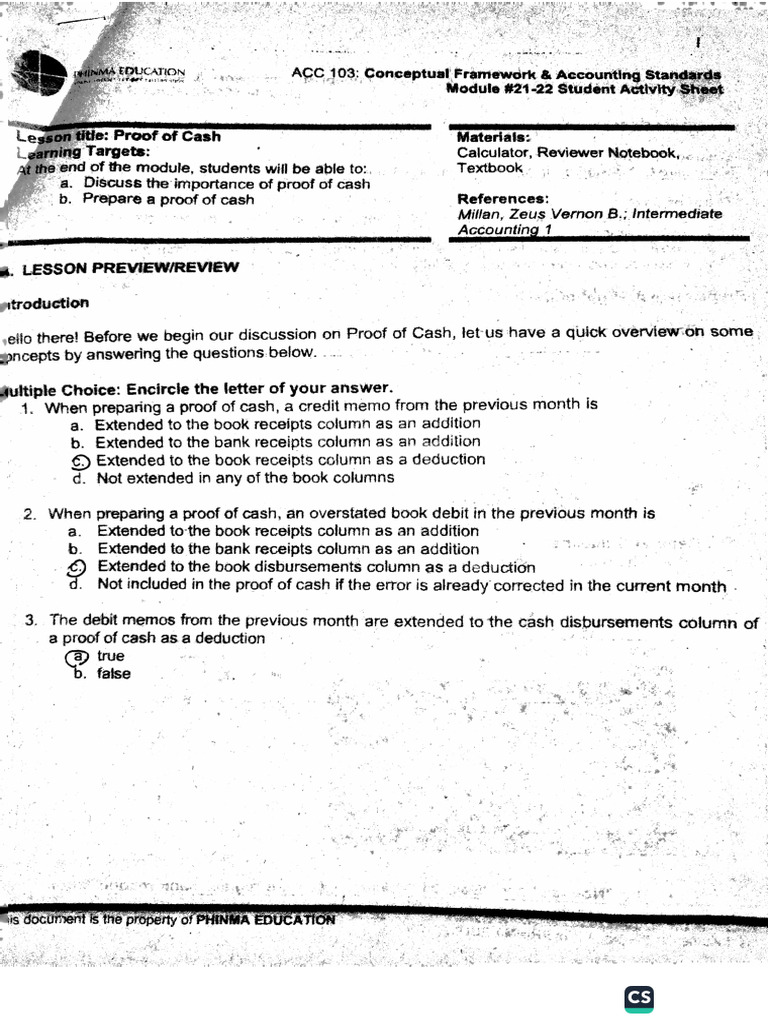 Acc 103 - Sas 21-22 | PDF