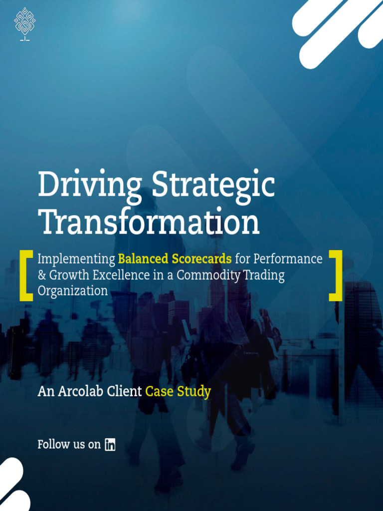 Balanced Scorecard Case Study | PDF | Performance Indicator | Strategic ...