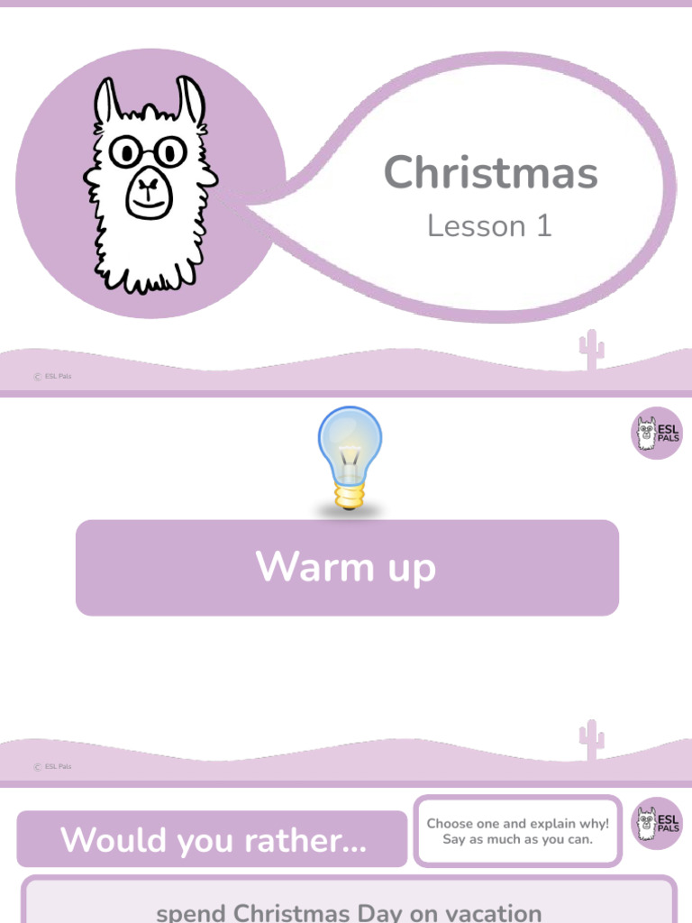 ESL Christmas Activities and Vocabulary | PDF | Christmas | Christmas Eve
