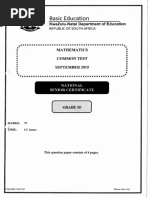 NSC Maths Grade 12 November 2023 P2 Only | PDF
