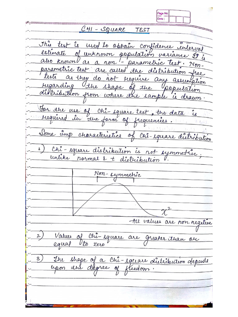 RM Unit 4 - Chi Square | PDF