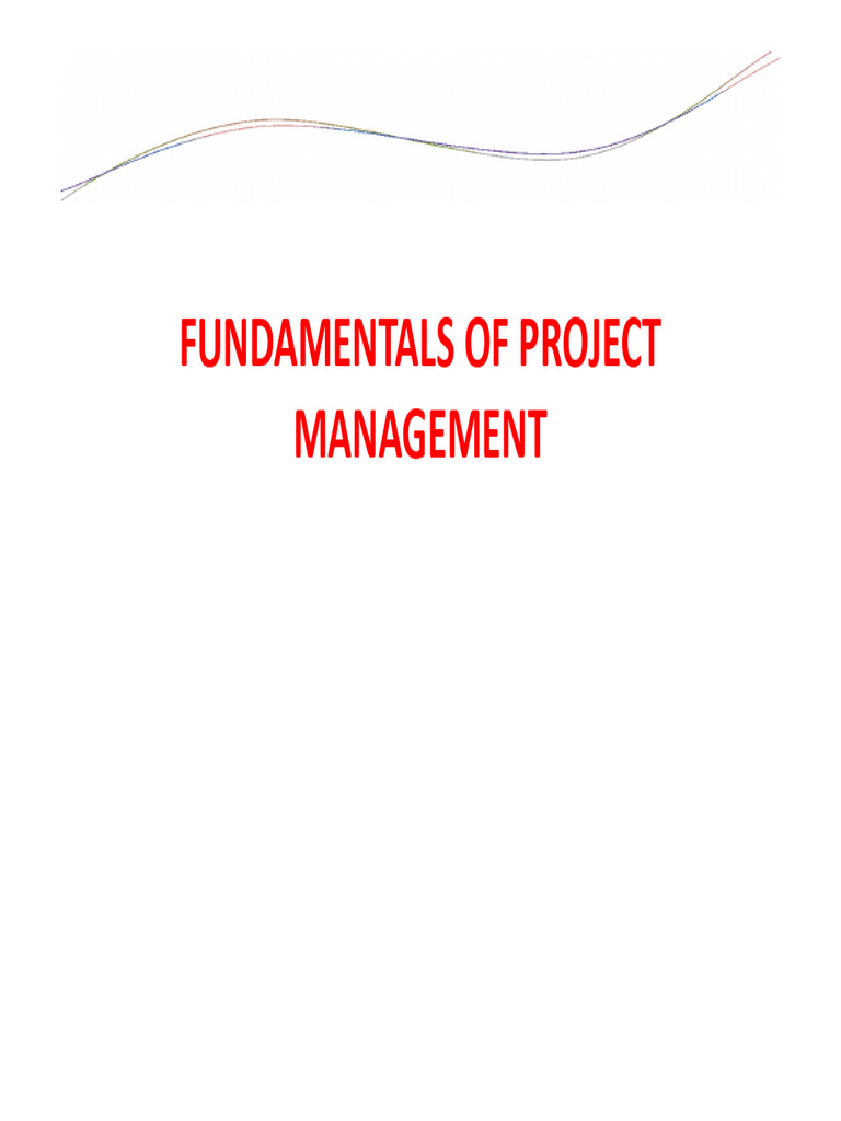Fundamental of Project Management | PDF | Project Management | Risk