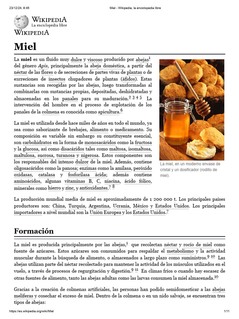 MIEL | PDF | Miel