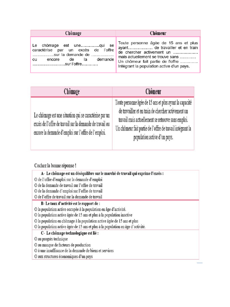 Réponses Cours 2bac | PDF