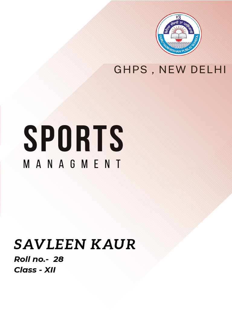 Sports Management Project Report | PDF