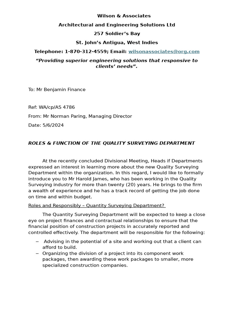 Final_Memo | PDF | Budget