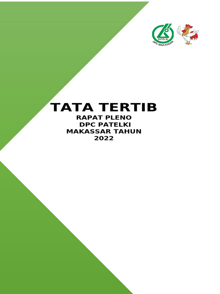 Tata Tertib Rapat Pleno | PDF