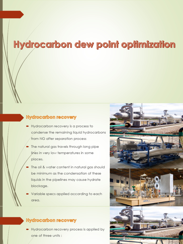 Hydrocarbon Dew Point | PDF | Continuum Mechanics | Industrial Processes