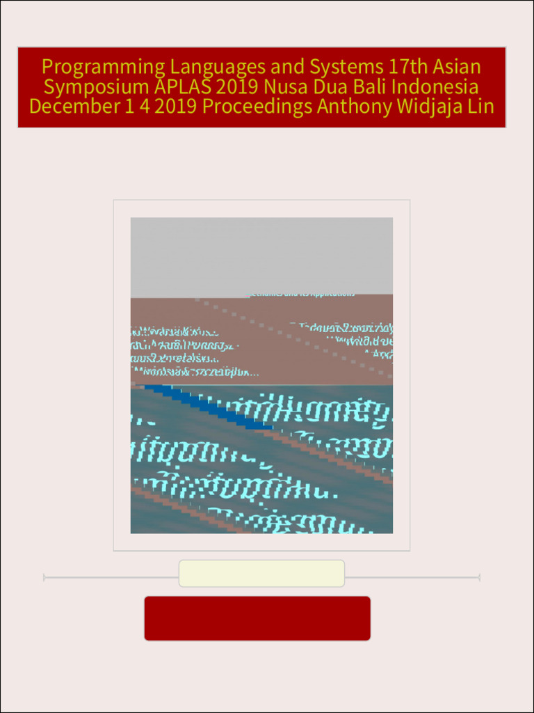 Where can buy Programming Languages and Systems 17th Asian Symposium APLAS 2019 Nusa Dua Bali ...