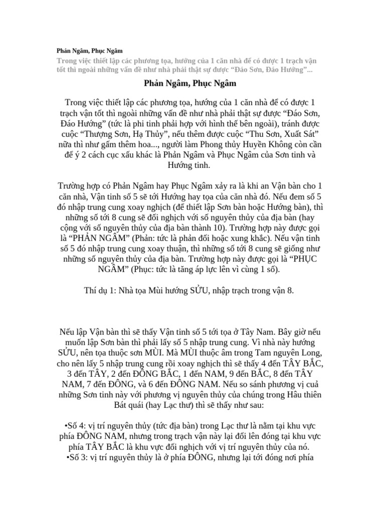 Phong Thuy Huy%u1EC1n KH NG h%u1ECDc TT | PDF