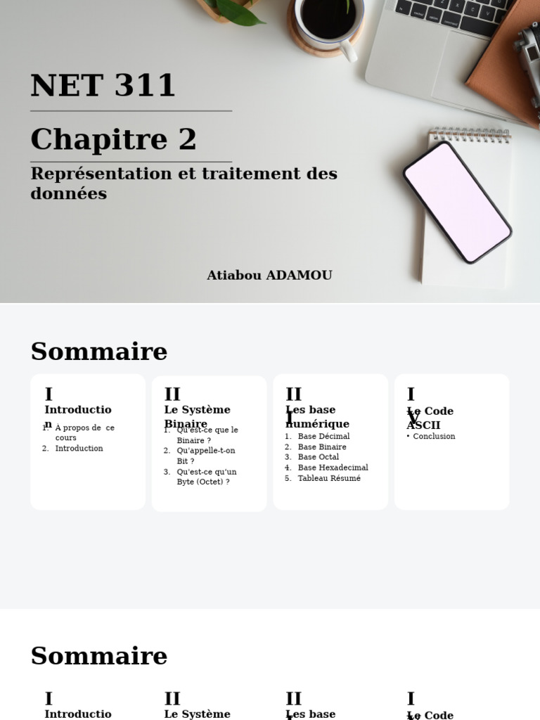 Bases Numériques et Code ASCII | PDF | Système d'exploitation | ASCII