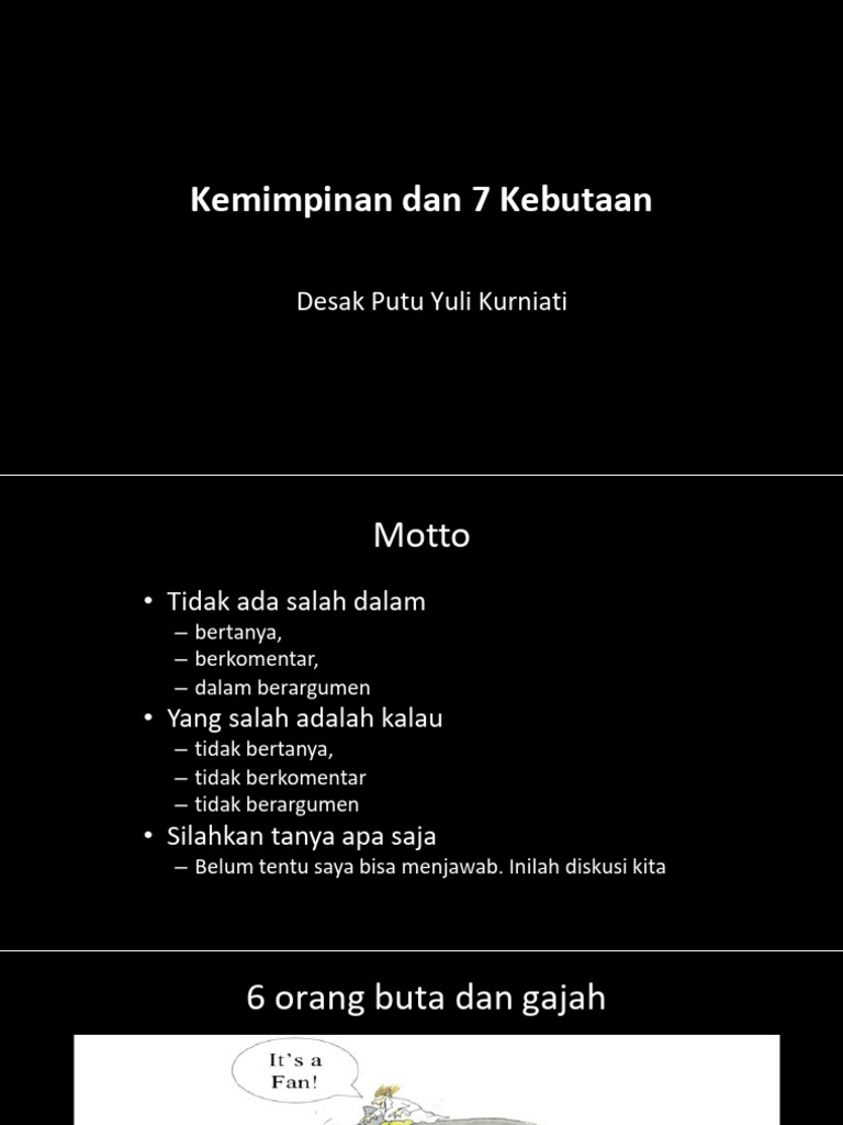 KSBS 2 DYK - Kepemimpinan Dan 7 Kebutaan | PDF