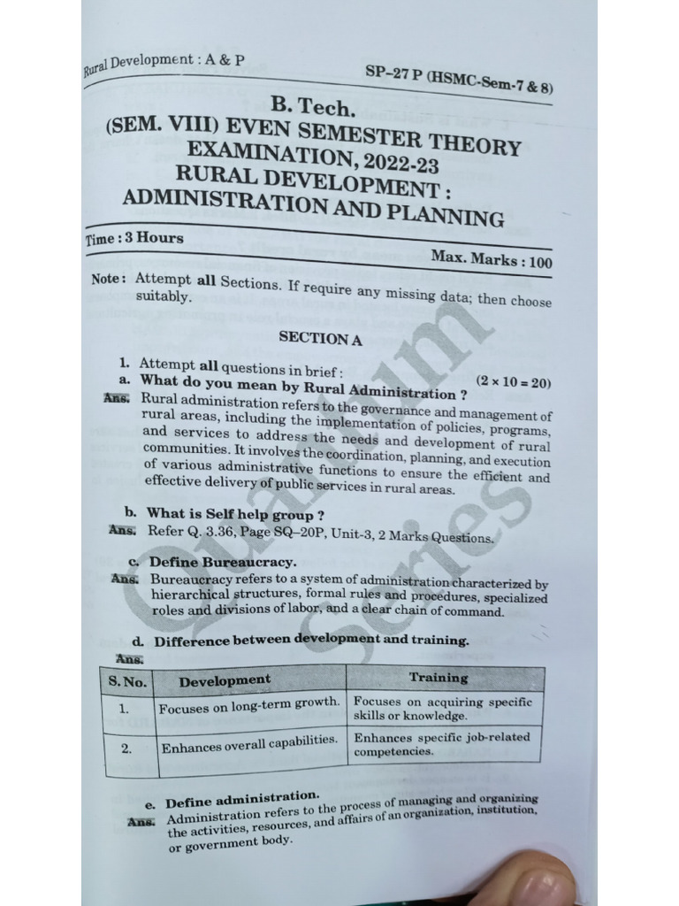 Rural Development Administration SQ | PDF