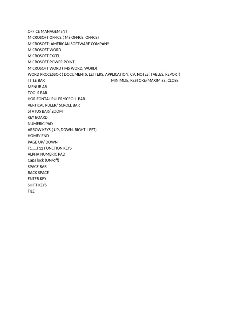 Office Management | PDF