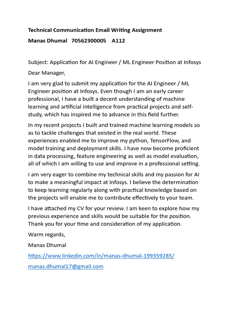 ManasDhumal A112 Email | PDF