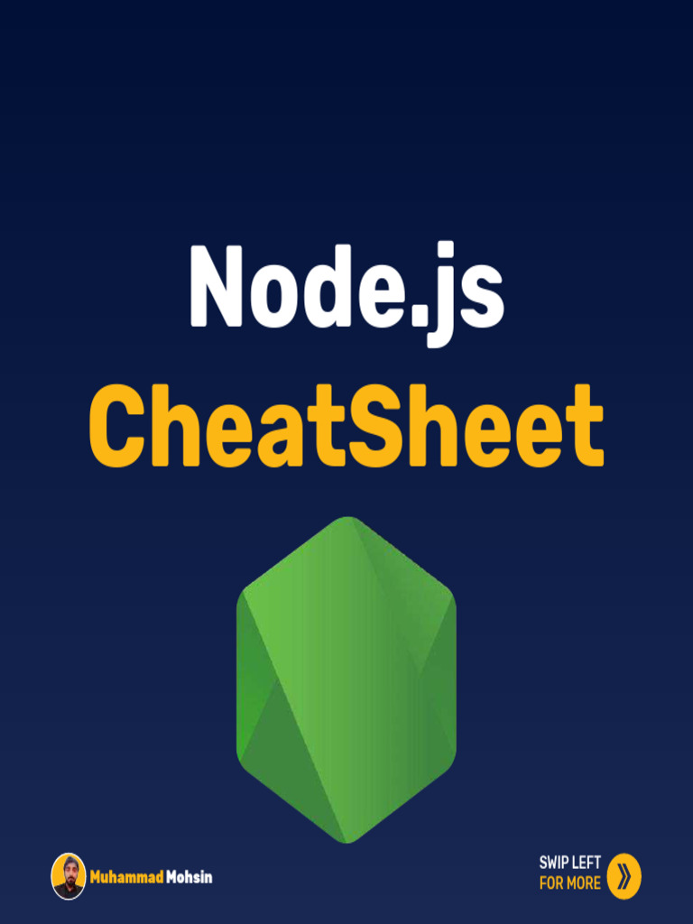 Node.js Cheat Sheet Guide | PDF