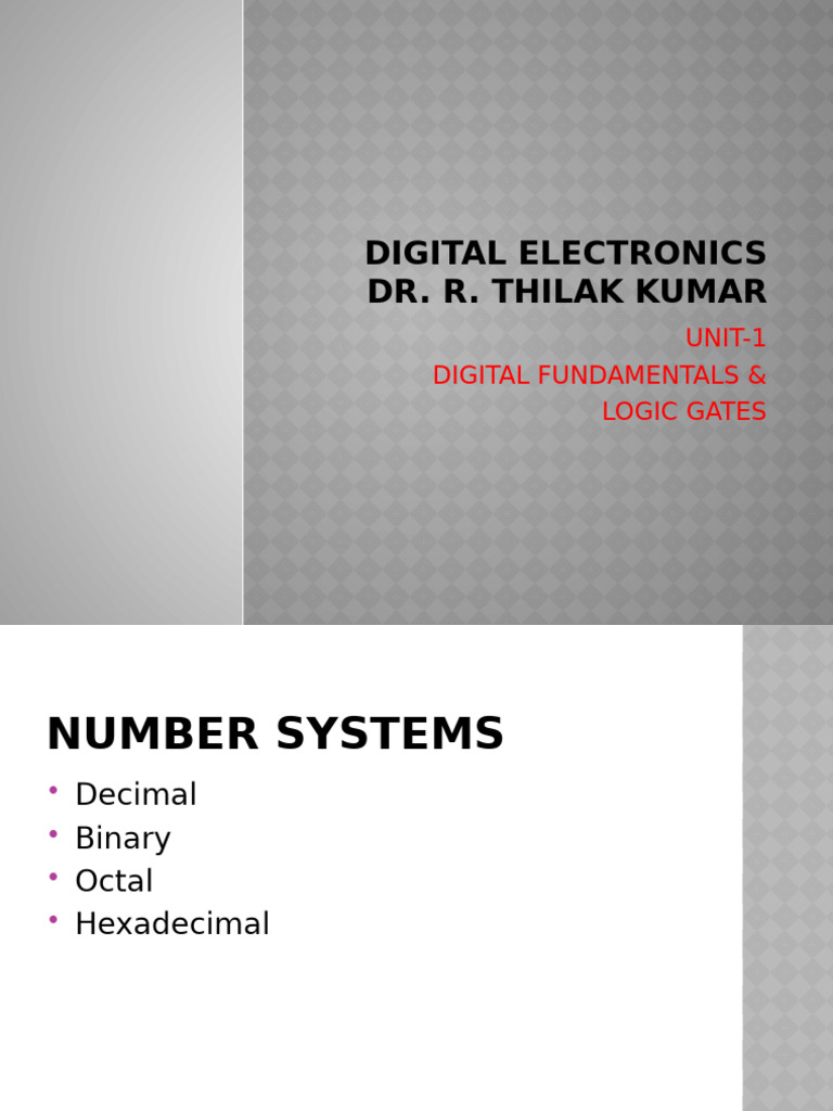 Digital Fundamental_Logic Gates | PDF | Notation | Arithmetic