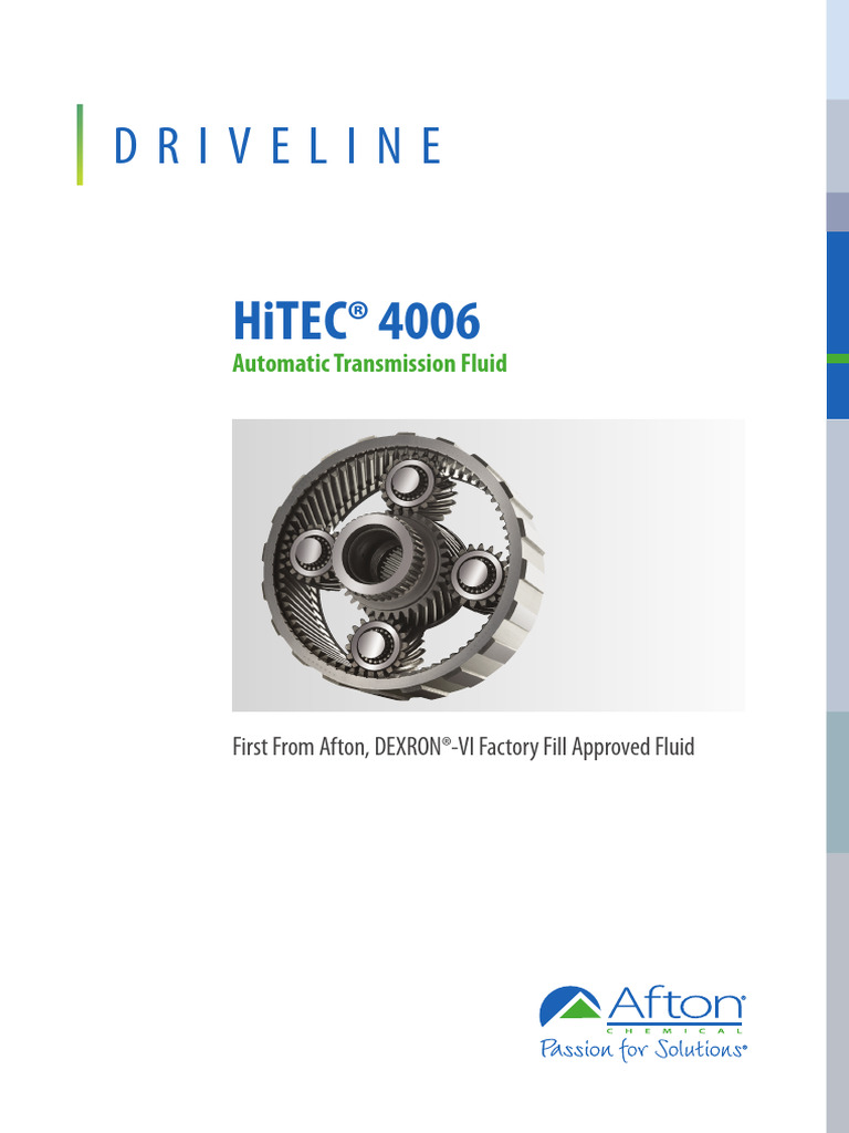 HiTEC-4006 PDS 1 | PDF | Soft Matter | Automotive Industry
