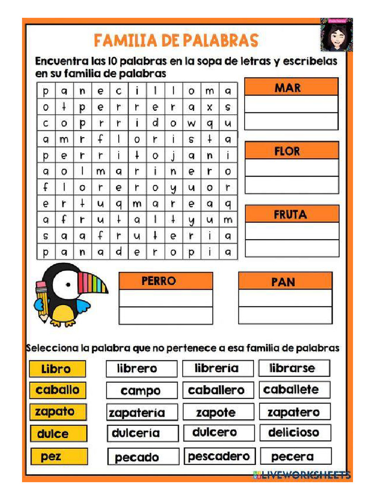 Guias Familias de Palabras | PDF