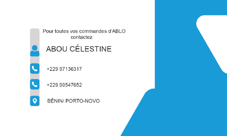 Carte de Visite ABOU Célestine | PDF